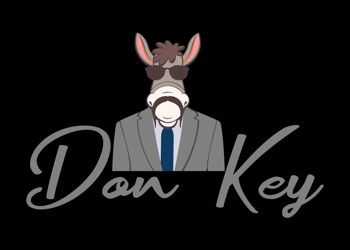 'Don Key Pun Joke Donkey' Poster, picture, metal print, paint by ...