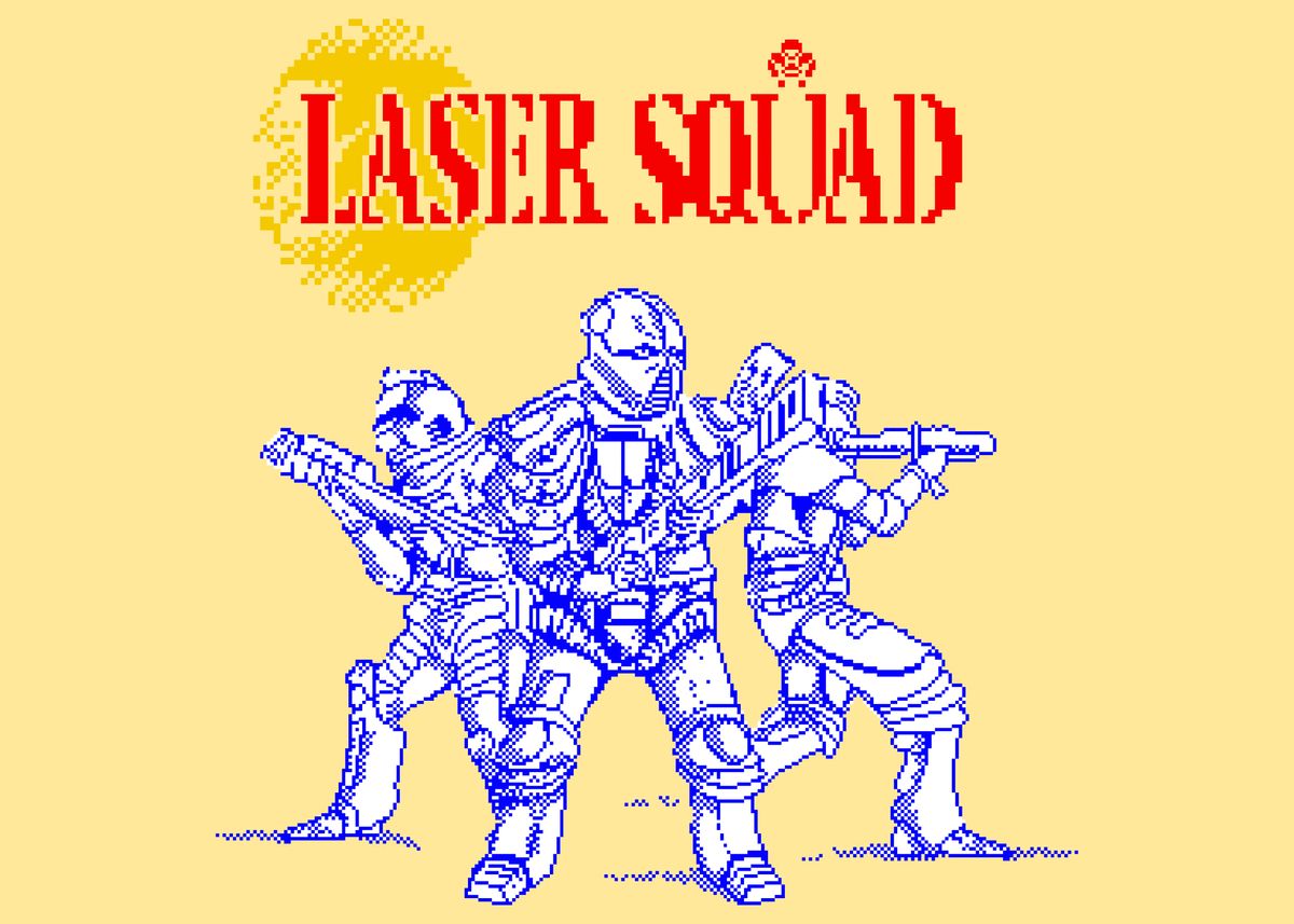 'Laser Squad' Poster, picture, metal print, paint by Chris Corkin ...
