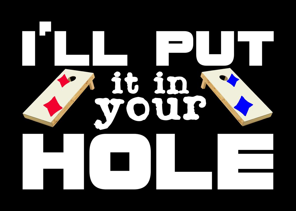 Cornhole Quote Joke Pun Poster By Designateddesigner Displate
