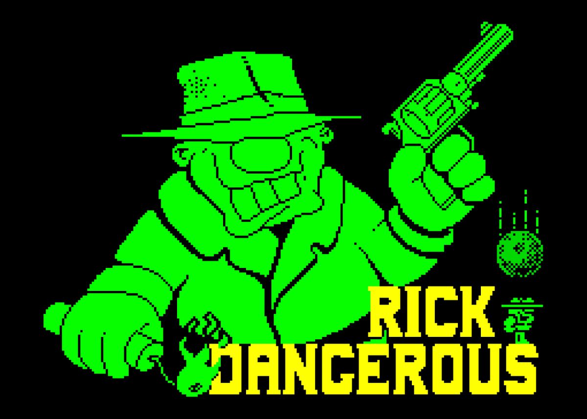 'Rick Dangerous' Poster, picture, metal print, paint by Chris Corkin ...