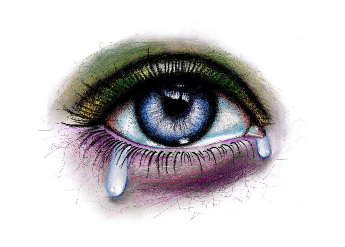 'colorful tears' Poster, picture, metal print, paint by sidiq taka ...