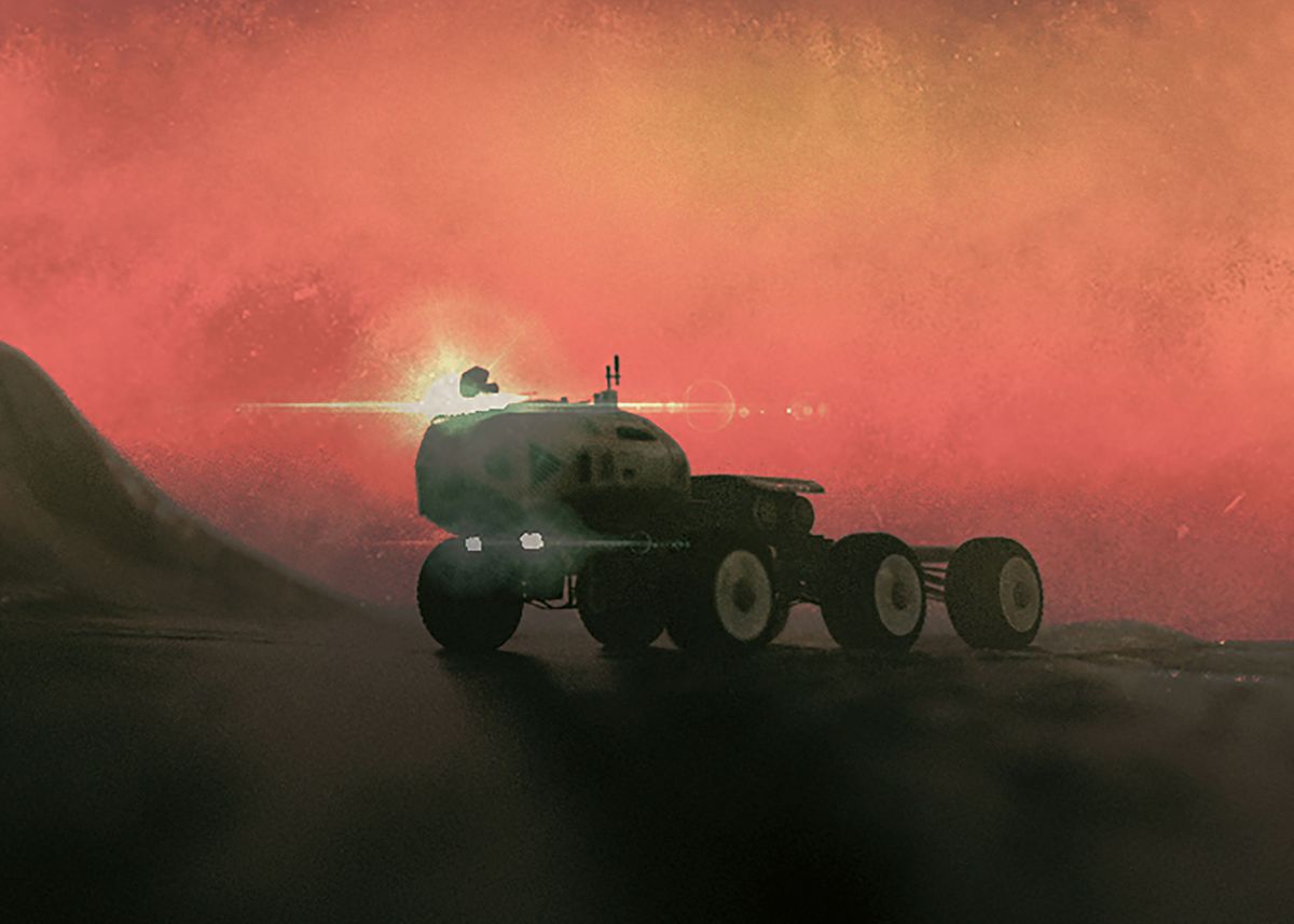 'Mars' Poster, picture, metal print, paint by shreyas rao | Displate