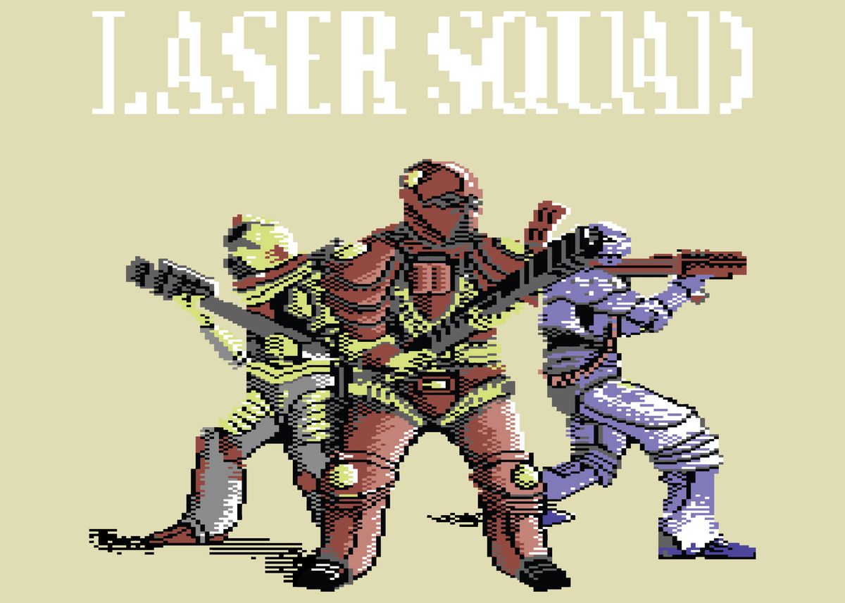 'Laser Squad' Poster, picture, metal print, paint by Chris Corkin ...
