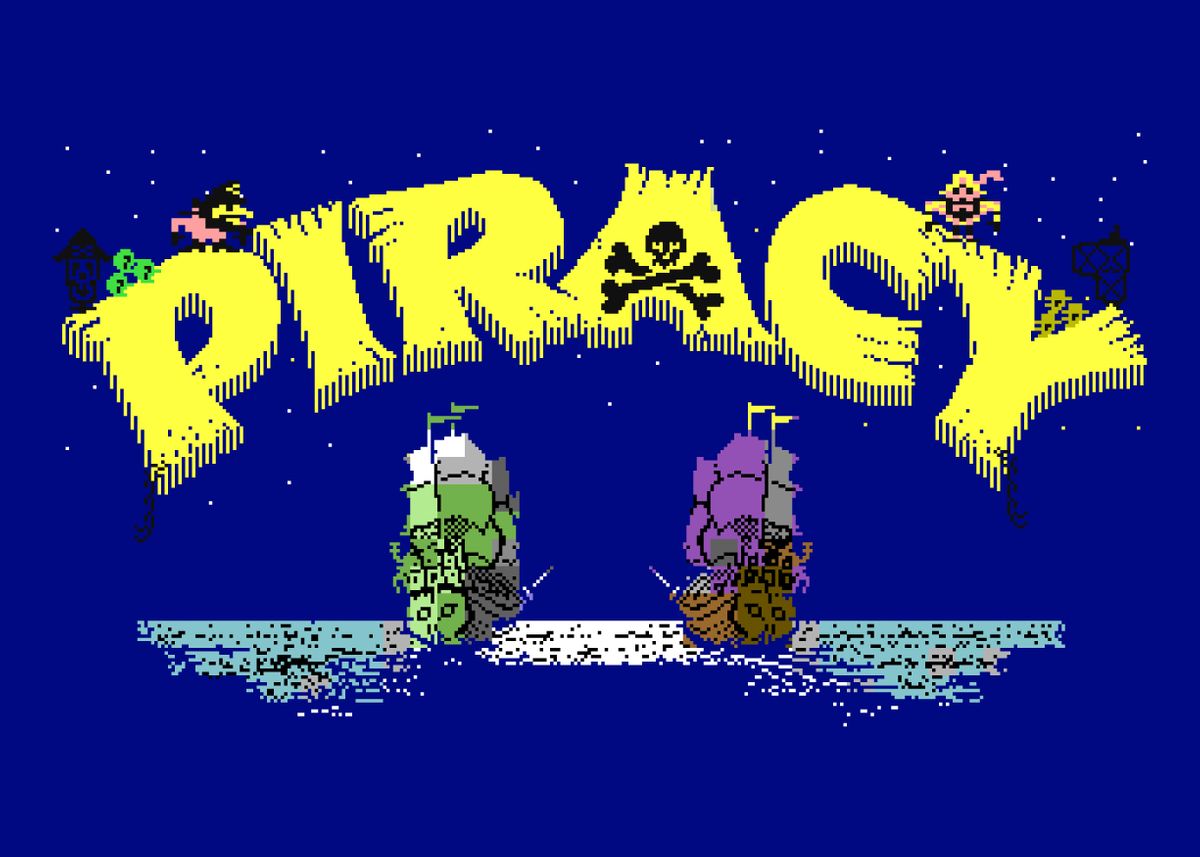 'Piracy' Poster, picture, metal print, paint by Chris Corkin | Displate