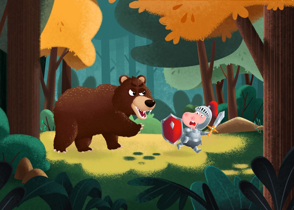 'Hippo knight' Poster by Ann Nguyen | Displate