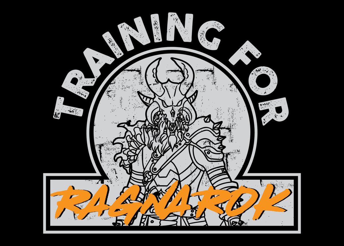 'Training for Ragnarok' Poster, picture, metal print, paint by ...