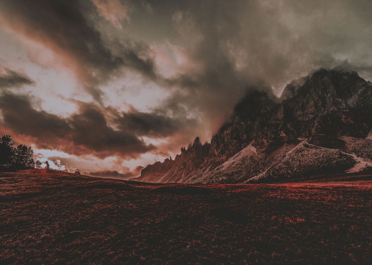 'Red Hill' Poster by Artistic Prints | Displate