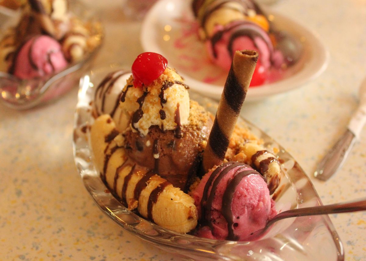 'banana split poster' Poster by Hana Studio | Displate