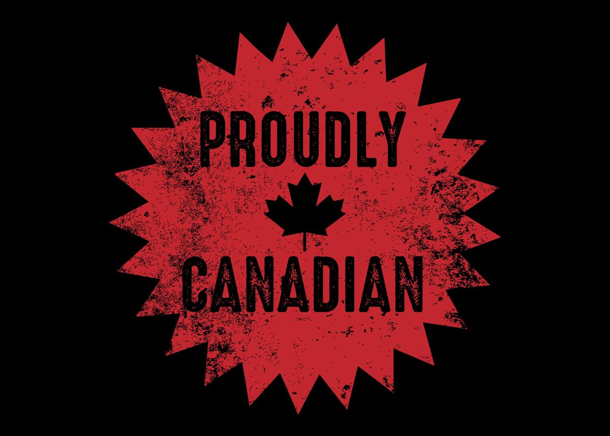 'Proud Canadian' Poster, picture, metal print, paint by Stefanie ...