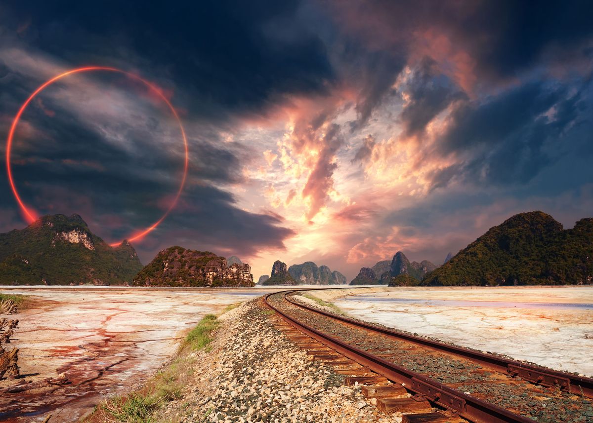 'Fantasy landscape ' Poster, picture, metal print, paint by Maxim ...