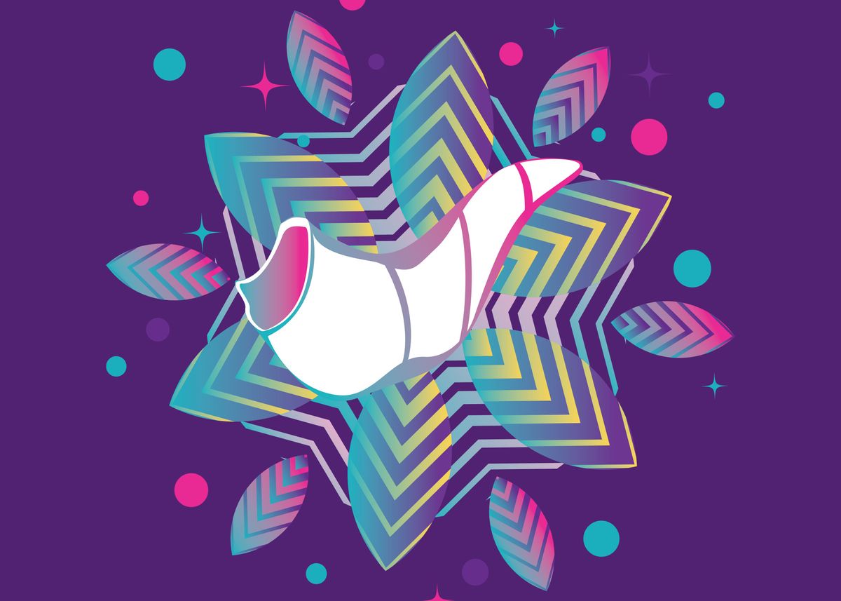 'Colorful shofar pattern' Poster, picture, metal print, paint by ...