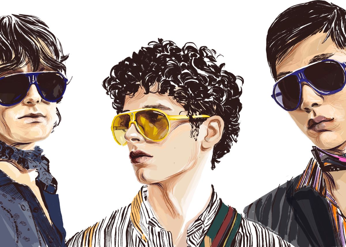 'trio' Poster, picture, metal print, paint by Evgeniya Abramova | Displate