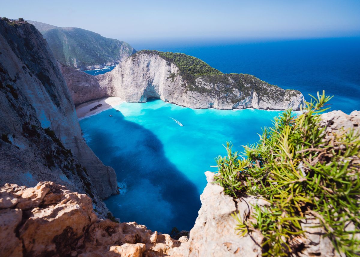 'Navagio Beach Or Shipwreck' Poster by Noah | Displate