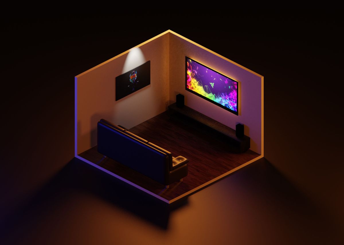 'Isometric Room' Poster, picture, metal print, paint by Dylan Val ...