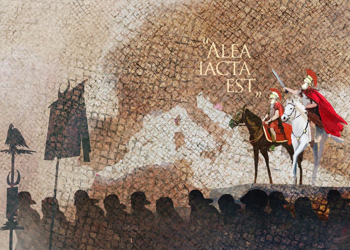 'Alea Iacta Est Caesar' Poster by Kings and Generals | Displate