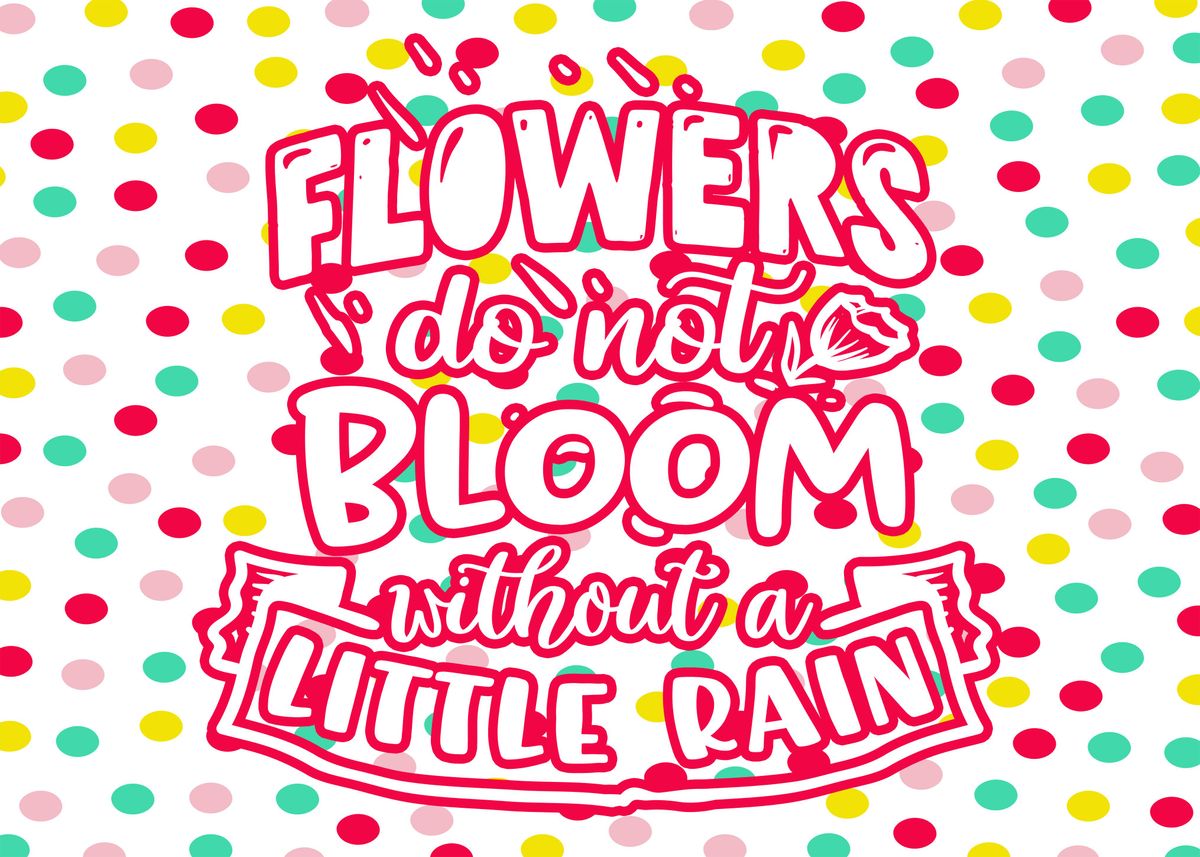 'Flowers Do Not Bloom' Poster, picture, metal print, paint by Family ...