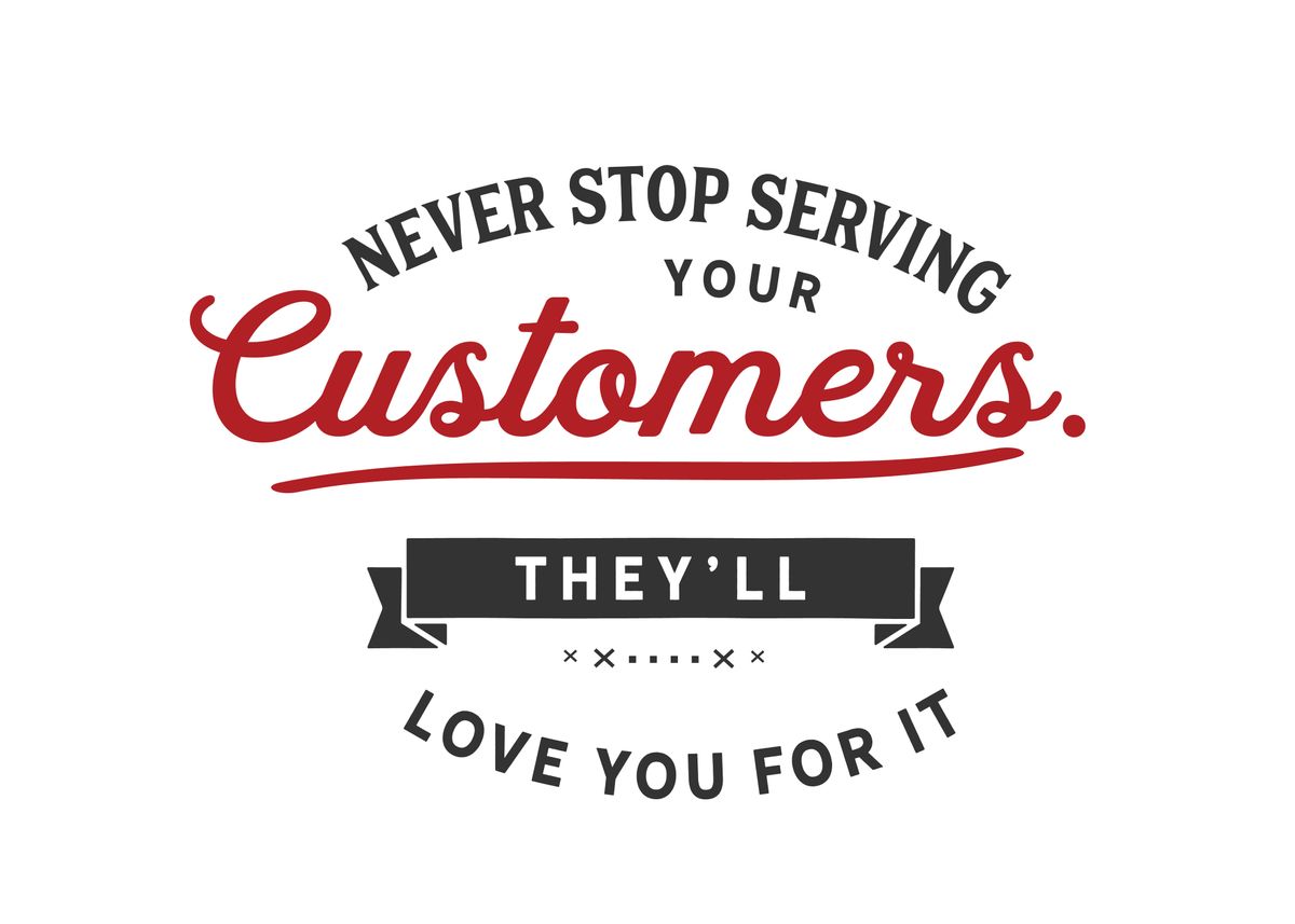 'Never stop serving' Poster, picture, metal print, paint by baraiko ...