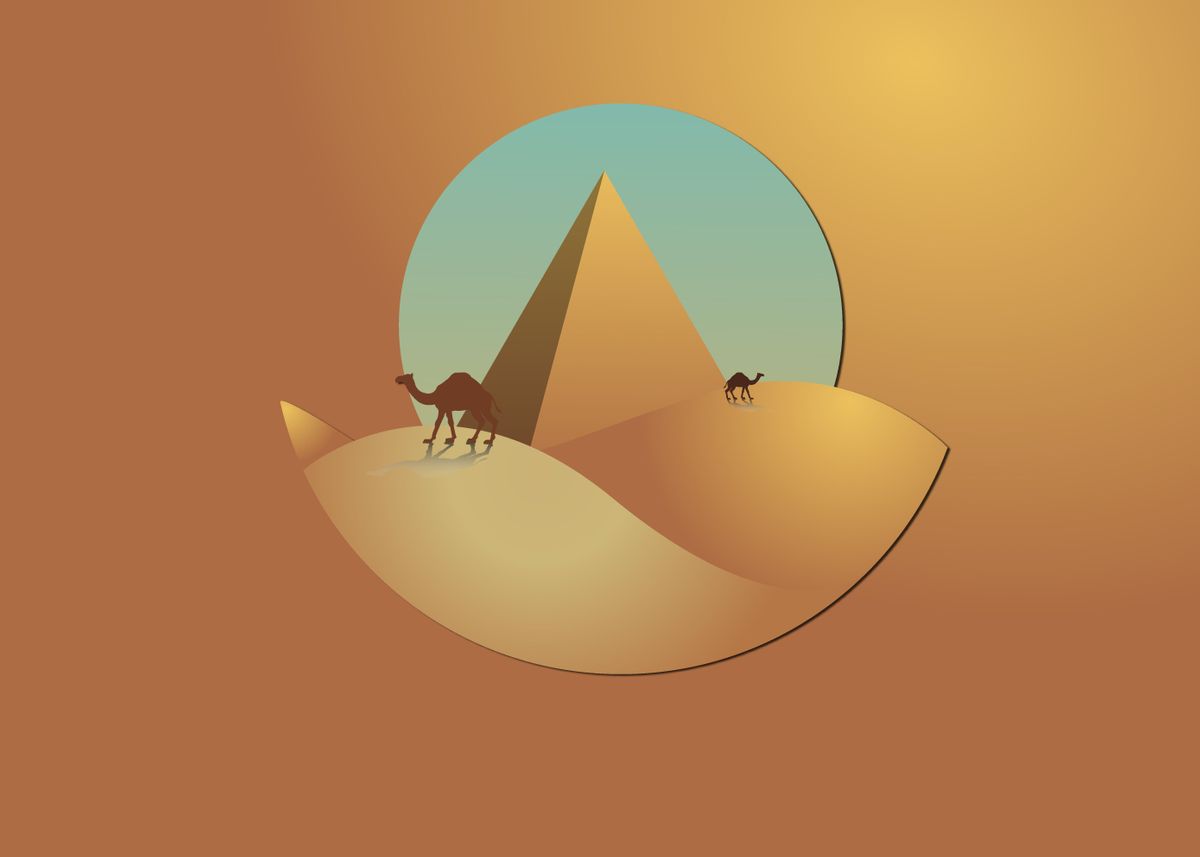 'Camello Art ' Poster, picture, metal print, paint by D4videsign | Displate