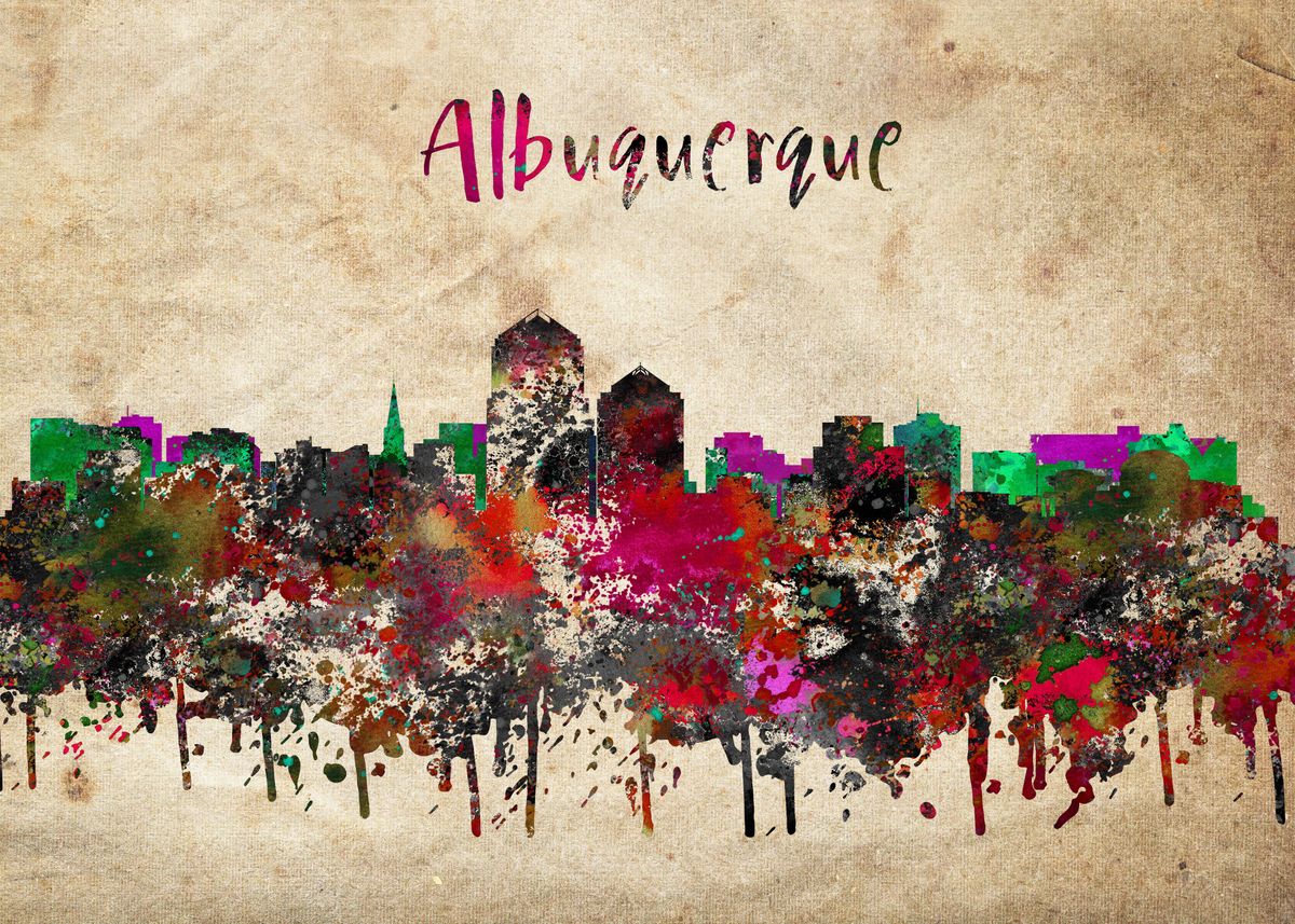 'Albuquerque ' Poster, picture, metal print, paint by RosaliasArt ...