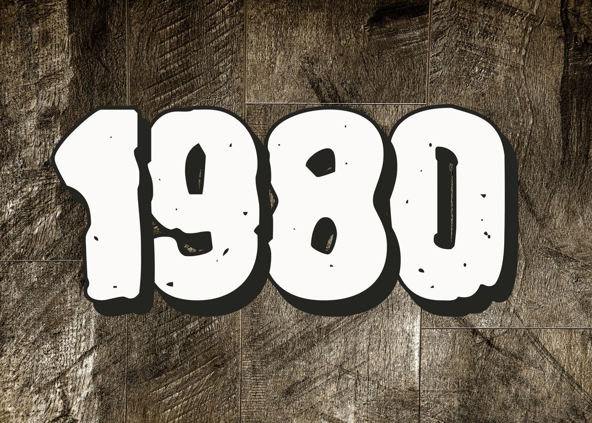 '1980 Wooden Designs' Poster by Family Cutey | Displate