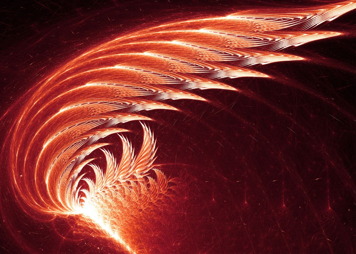 'The Infinite Phoenix ' Poster, picture, metal print, paint by ...