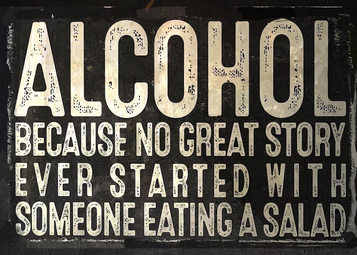 'Alcohol' Poster, picture, metal print, paint by akyanyme dotcom | Displate