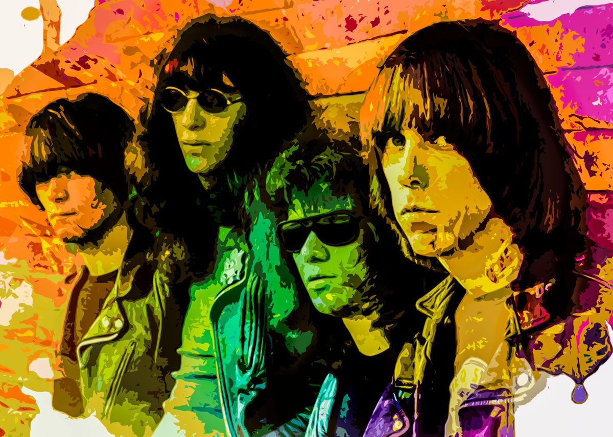 'Ramones color art' Poster, picture, metal print, paint by Cristo ...