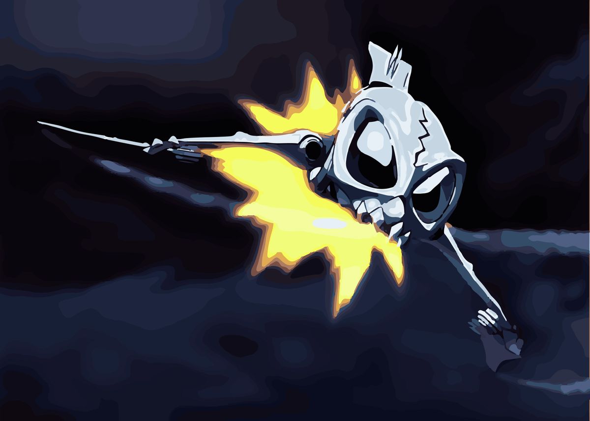 'MAZINGER Z PILDER SKULL' Poster, picture, metal print, paint by ...