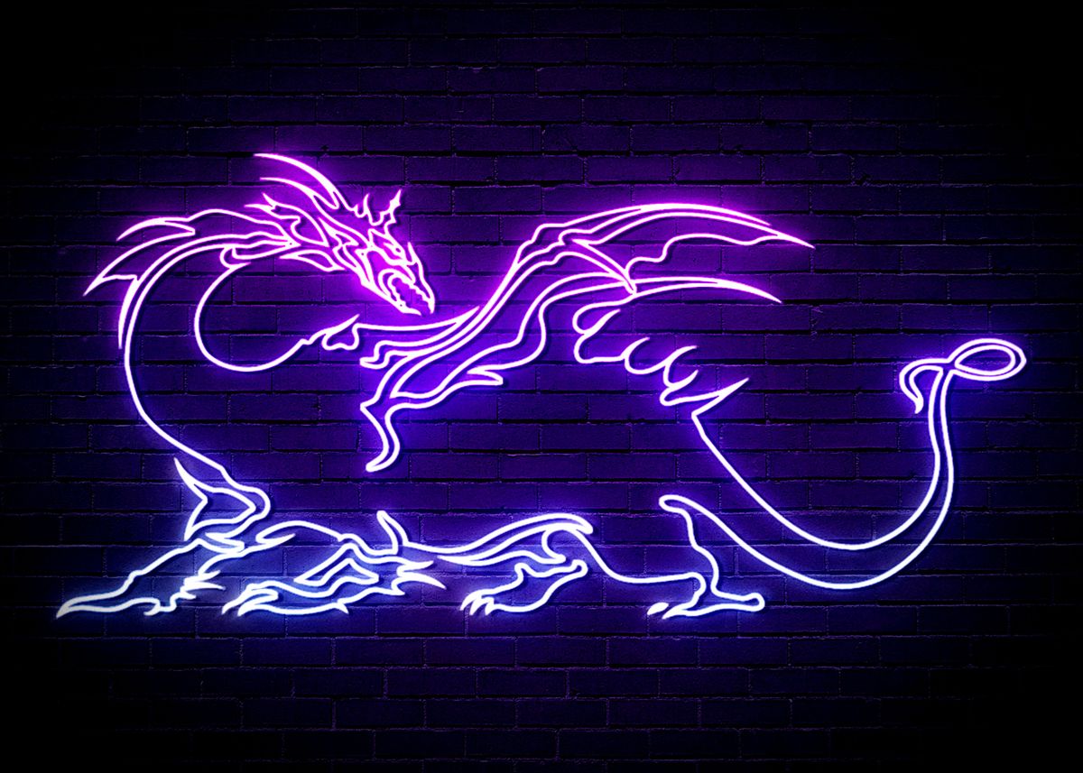 'Final Fantasy V Neon' Poster, picture, metal print, paint by Ze Wiss ...