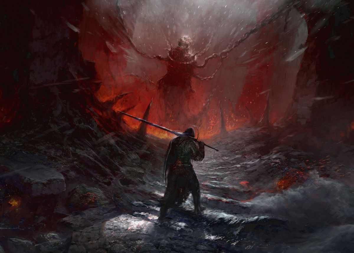 'Fire' Poster, picture, metal print, paint by Mortal Shell | Displate