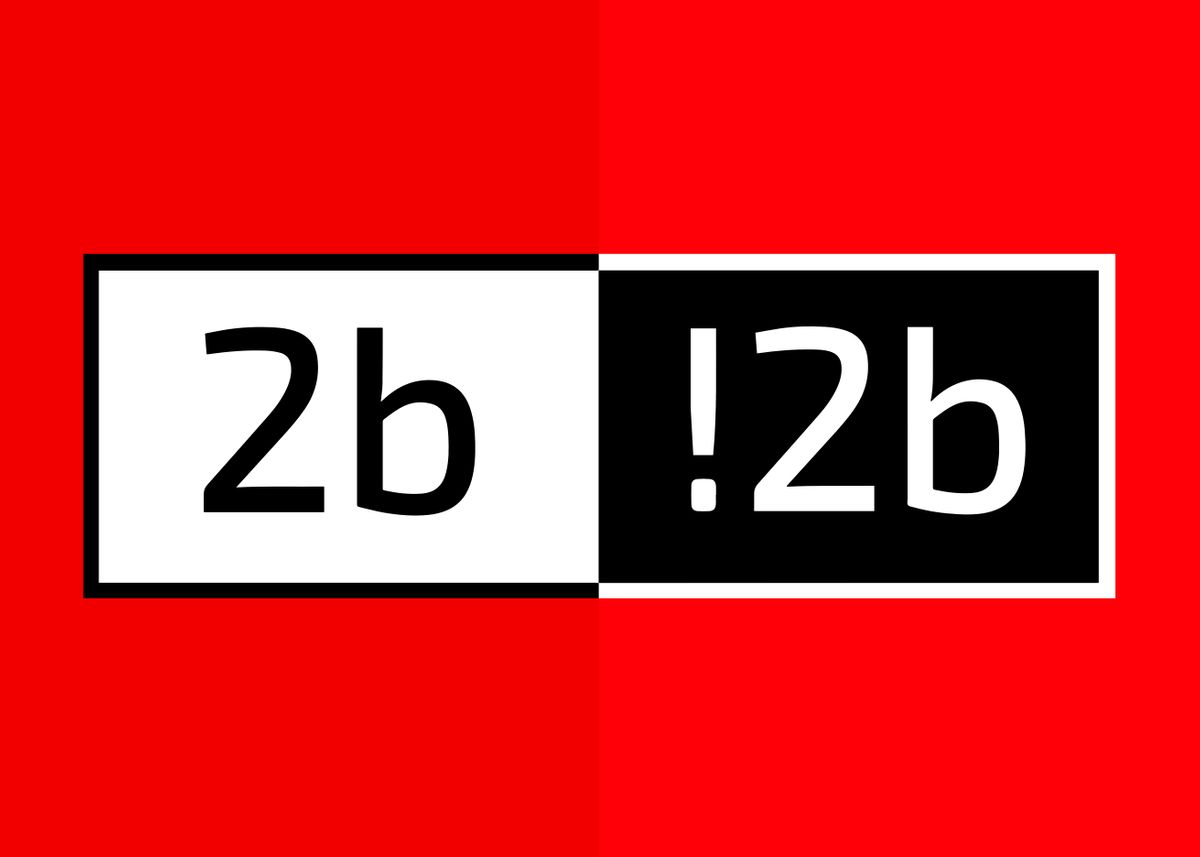 '2B or not 2B Pun' Poster, picture, metal print, paint by RAWWR | Displate