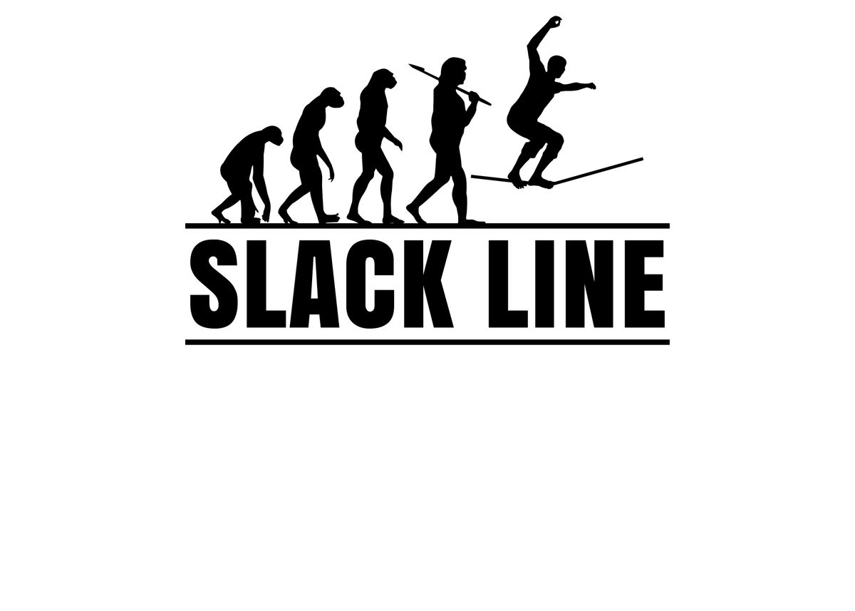 'Slackline' Poster, picture, metal print, paint by bananadesign | Displate