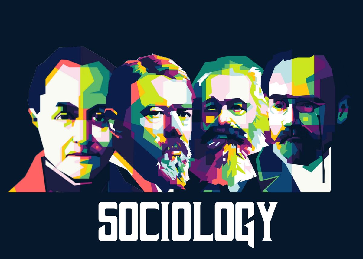 'Sociologist' Poster, picture, metal print, paint by WPAP 46 | Displate