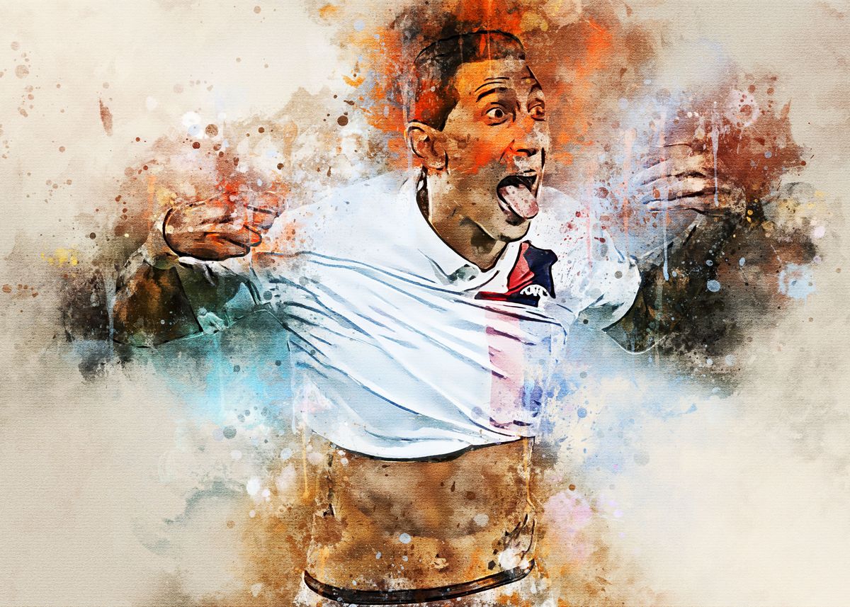 'Angel Di Maria' Poster, picture, metal print, paint by Murray Oren ...