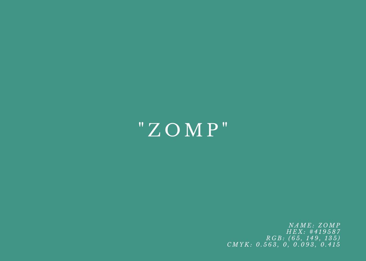 'Zomp' Poster by BLVCK BLEACH | Displate