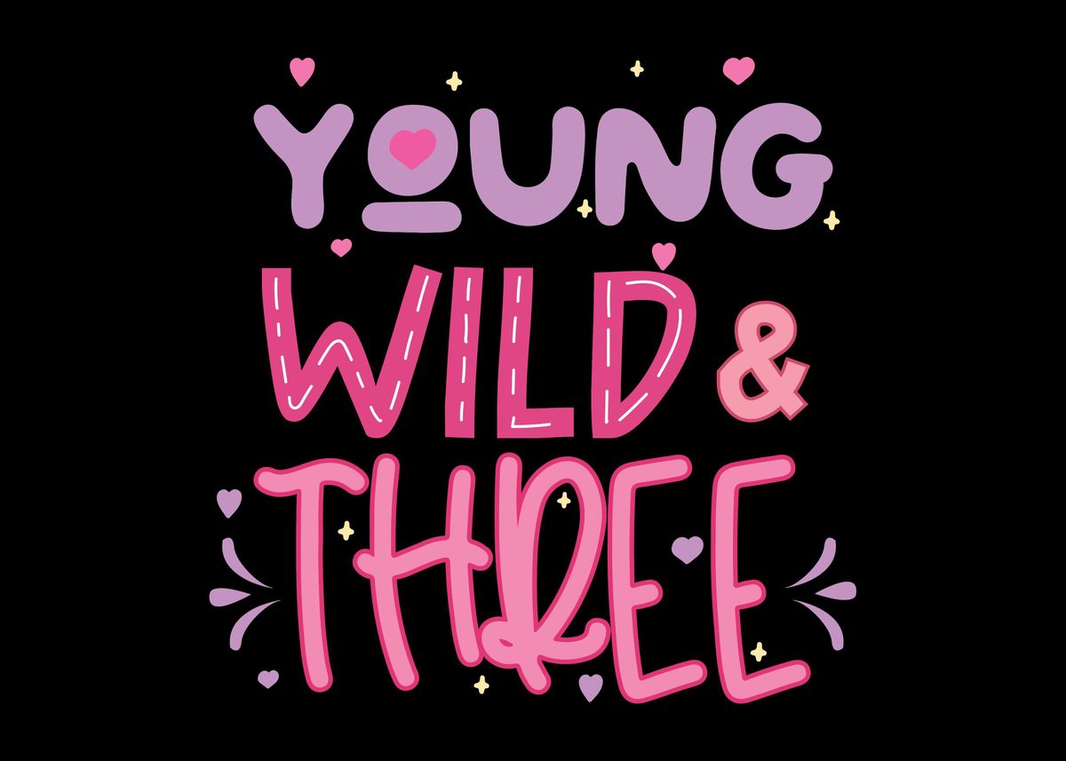 'Young Wild Three Maedchen' Poster, picture, metal print, paint by ...