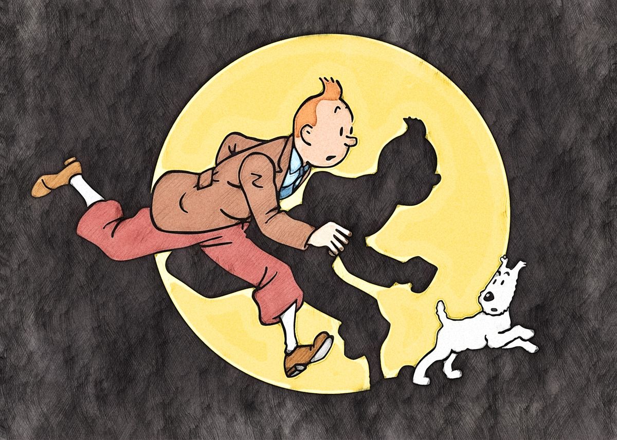 'Adventures of tintin' Poster, picture, metal print, paint by Trona ...