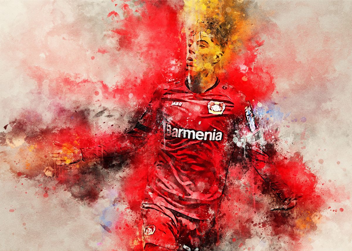 'Kai Havertz' Poster, picture, metal print, paint by Dutton Jerrell | Displate