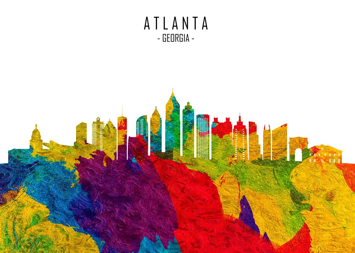 'Atlanta Georgia' Poster by RestartArt | Displate