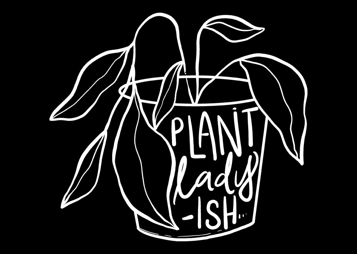 'Plant LadyIsh Gardener Gi' Poster, picture, metal print, paint by ...