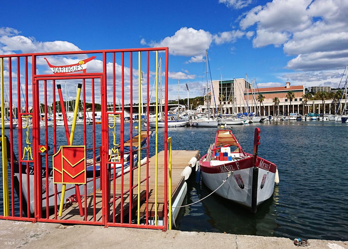 'Harbor Gate' Poster, picture, metal print, paint by AM A | Displate