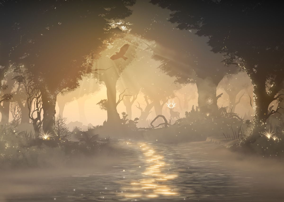 'The Forest' Poster by Sevenix | Displate