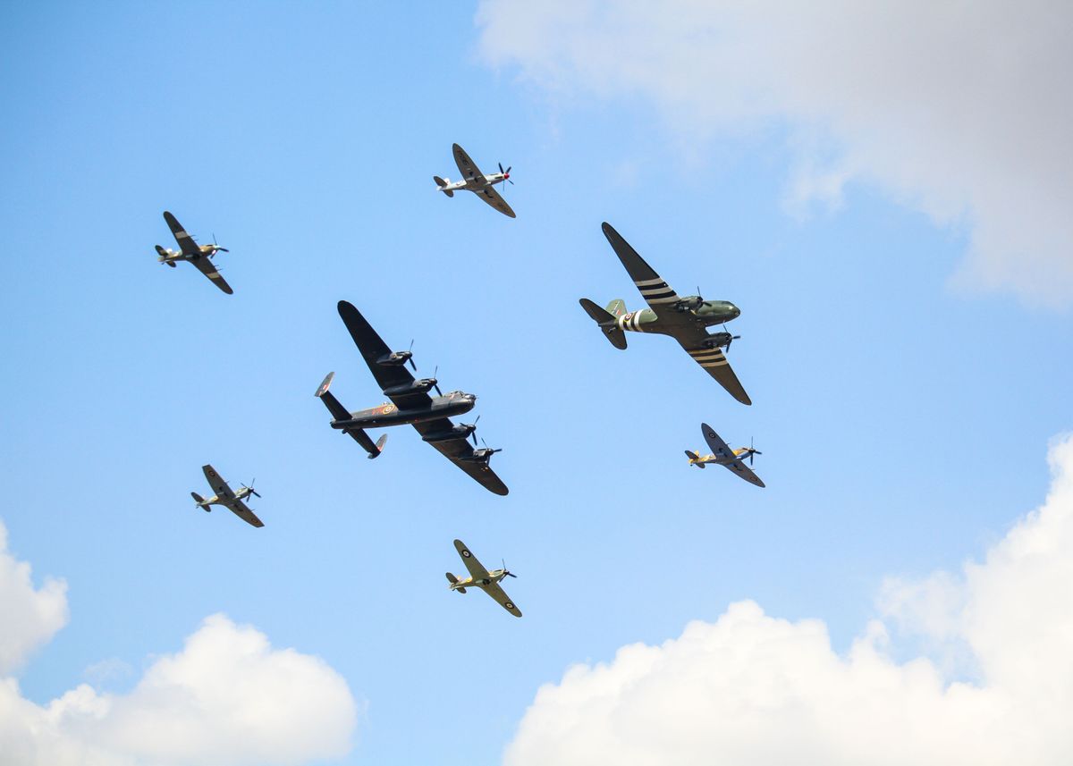'WW2 flypast' Poster by Rhodri2p | Displate