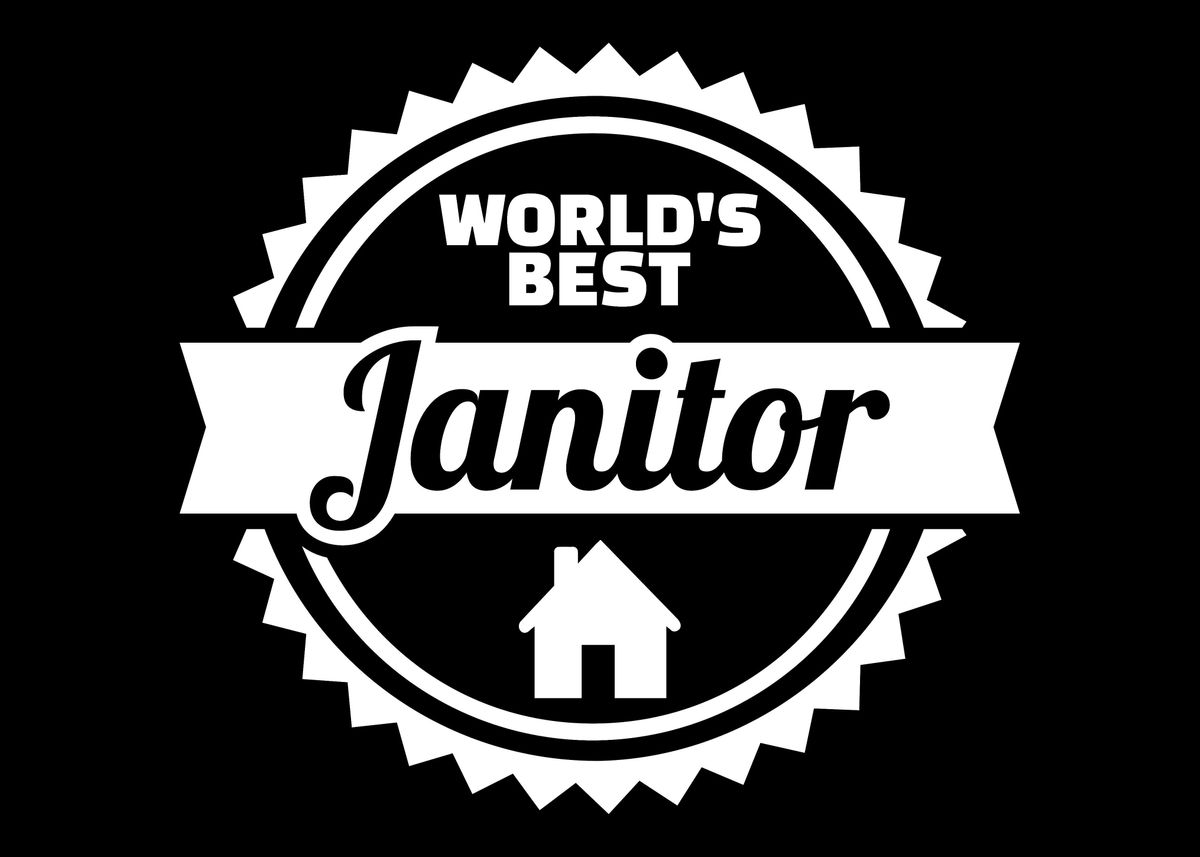 'Janitor' Poster, picture, metal print, paint by Designzz | Displate