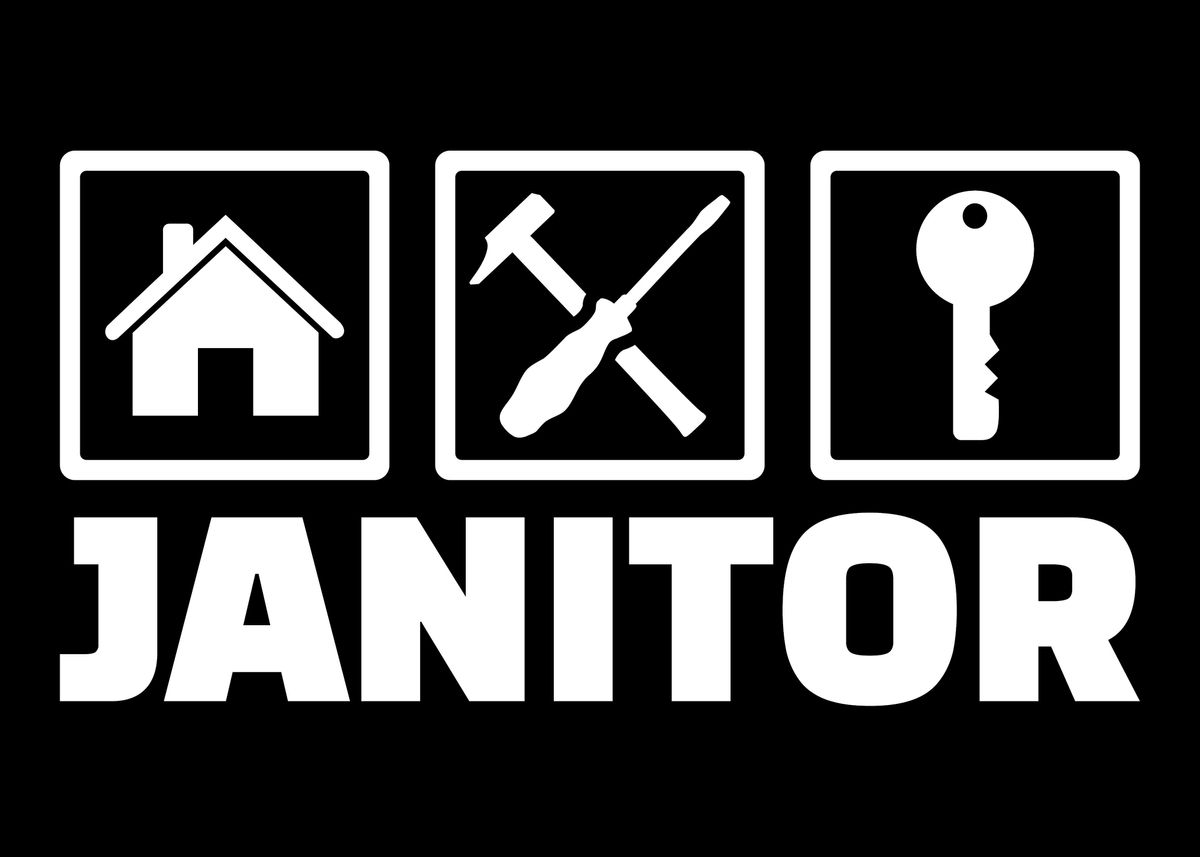 'Janitor' Poster by Designzz | Displate