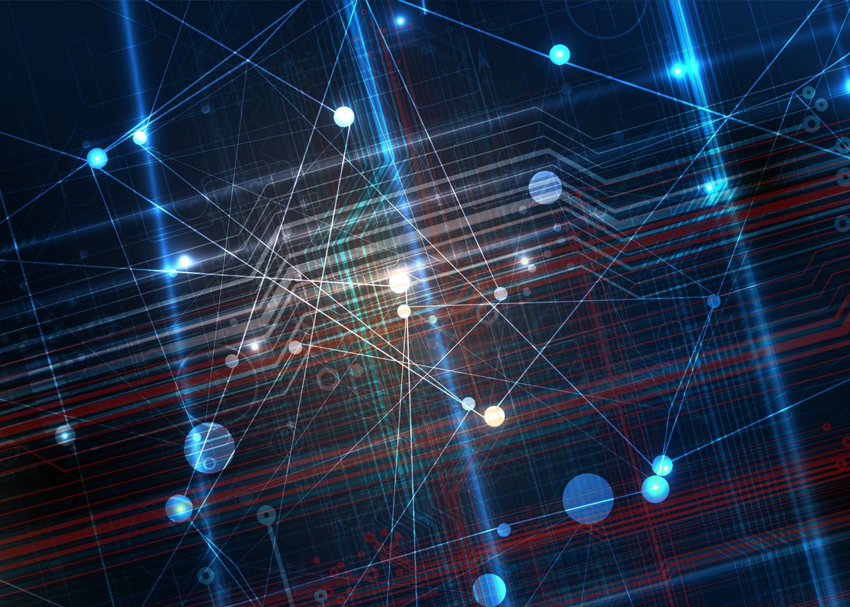 'technology background' Poster by Vs 1489 | Displate