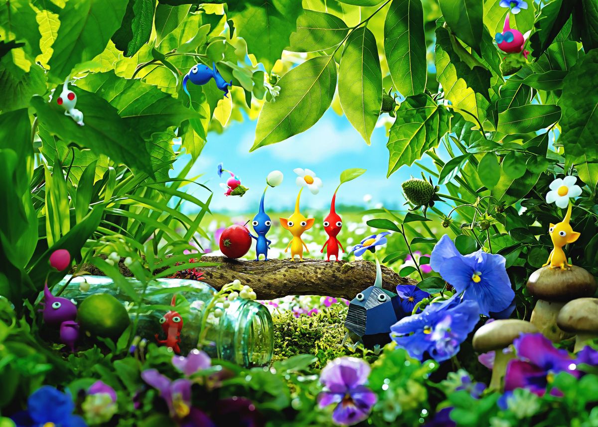 'Pikmin' Poster, picture, metal print, paint by Kunyah | Displate