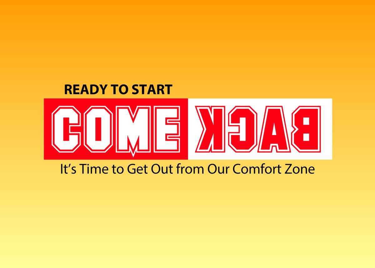 'ComeBack Minimalist Poster' Poster, picture, metal print, paint by ...