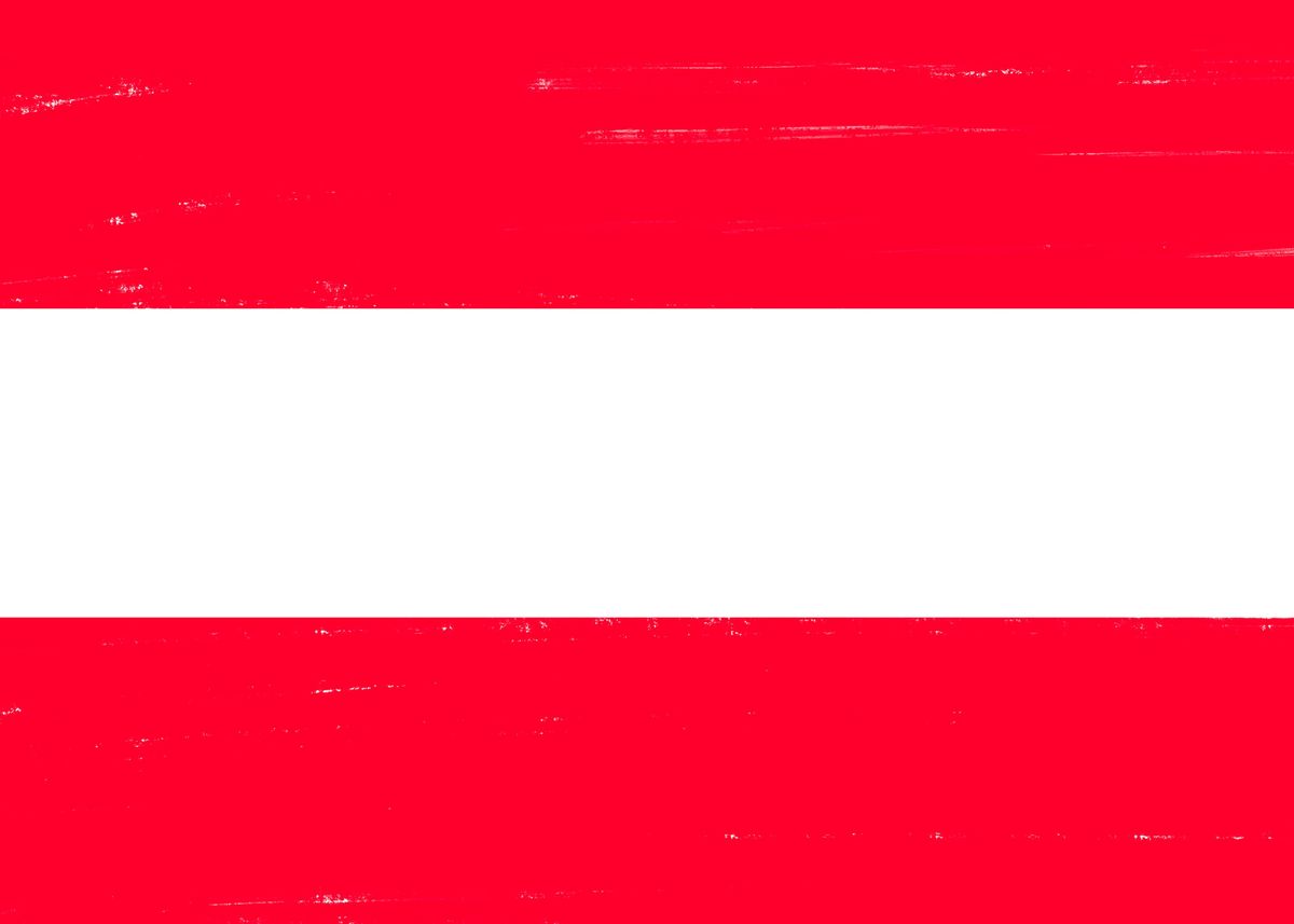 'Austria Austrian flag ' Poster, picture, metal print, paint by Raed ...