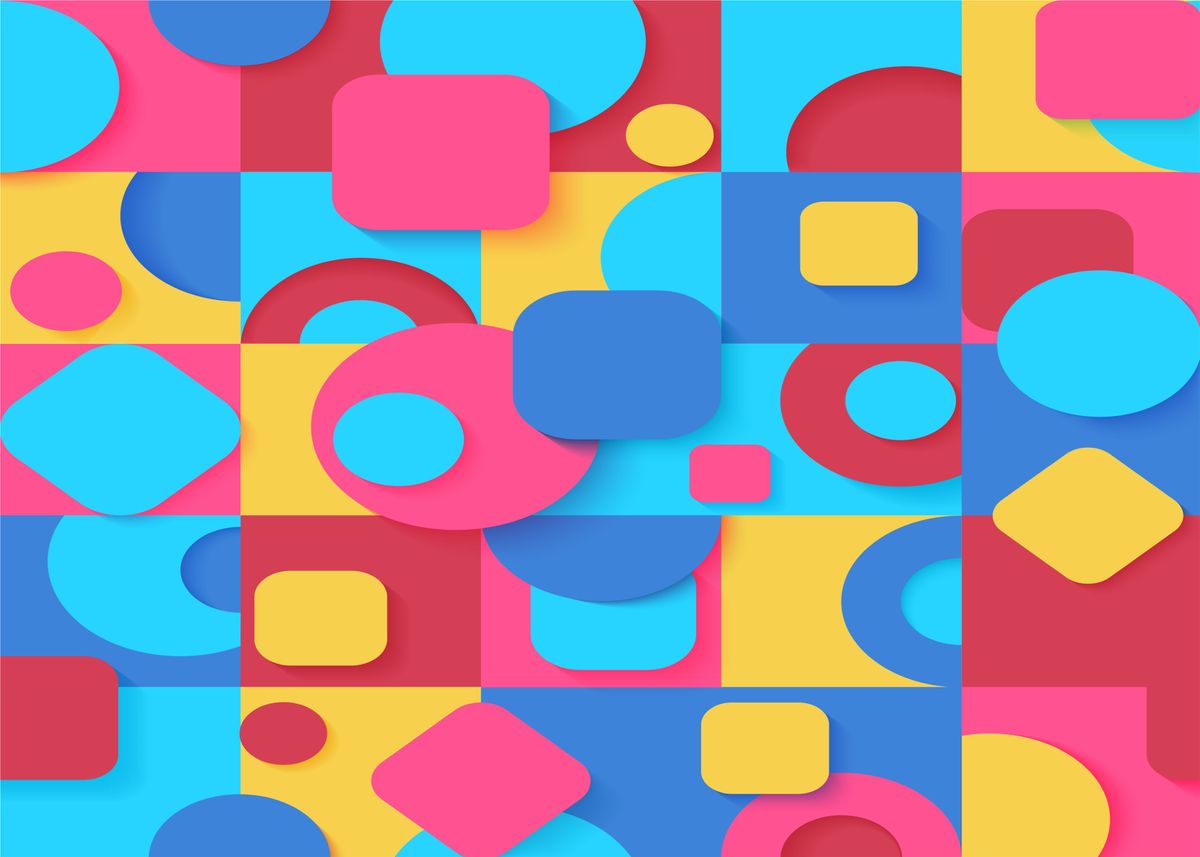 'Retro Colors' Poster by ArtLife Purkarthofer | Displate